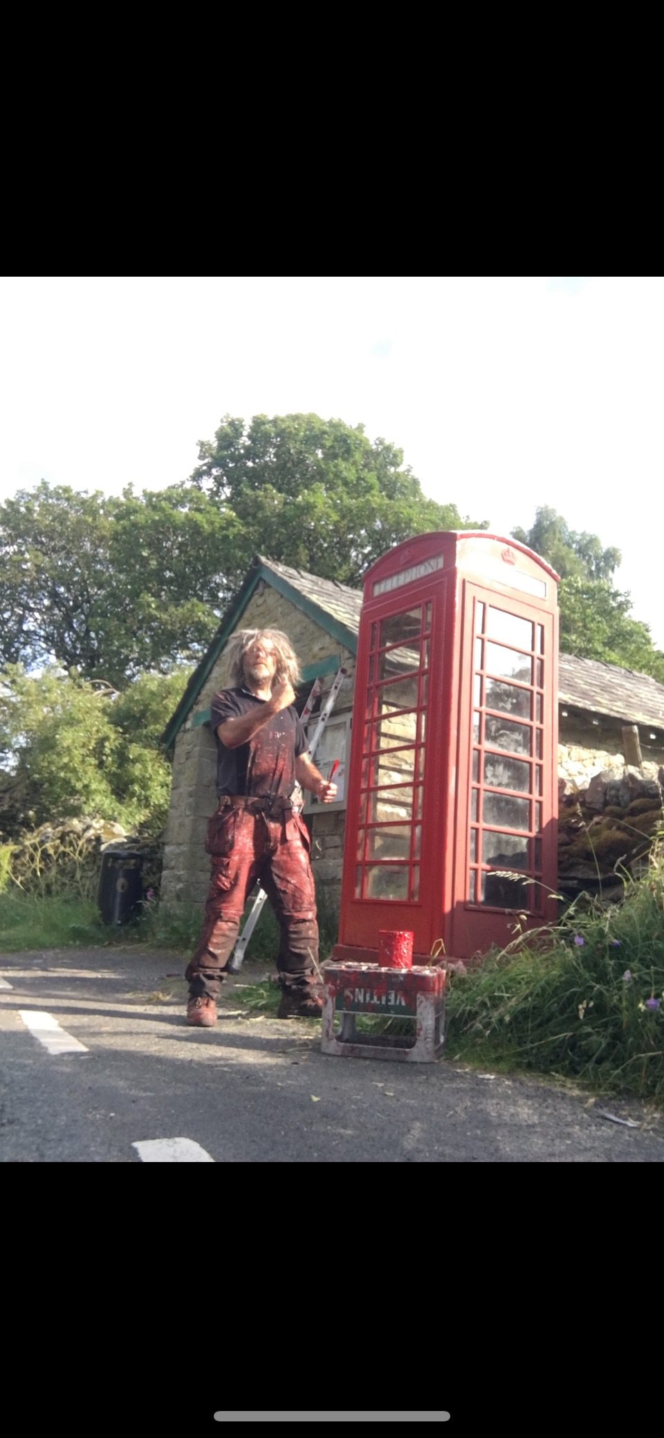 Handy Andy is giving old phone boxes a red lick of TLC - The West ...