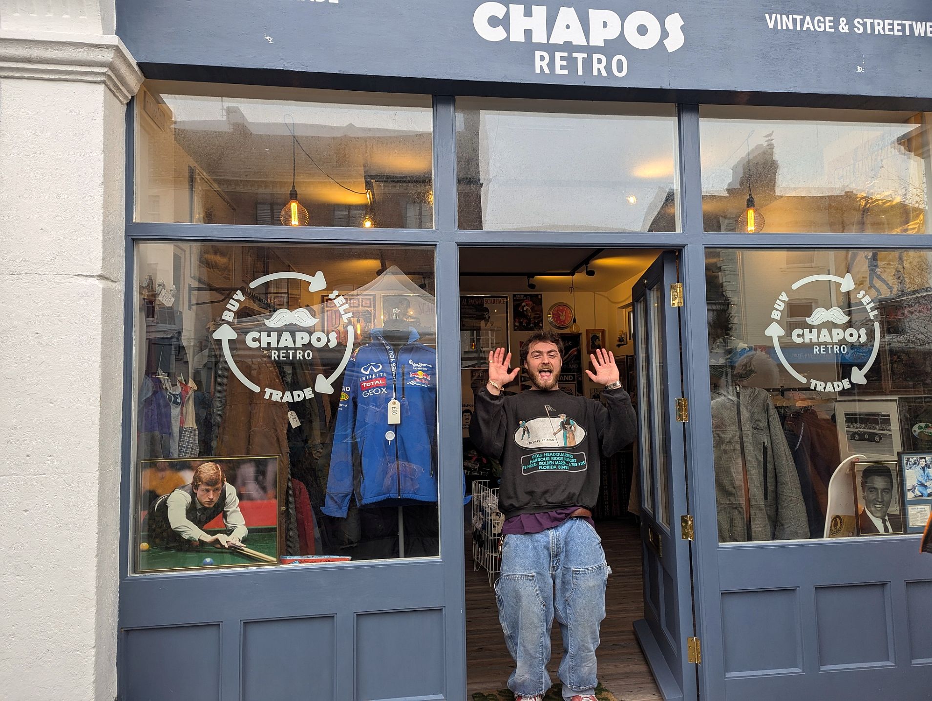 Retro style is always a fashion first for Charlie of Chapos in Bridport ...
